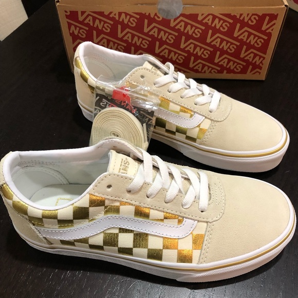 Vans | Shoes | Vans Ward Metallic Checkerboard | Poshmark